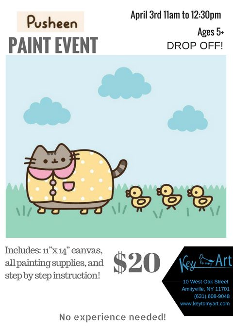 Pusheen Paint Event - Your Local Kids