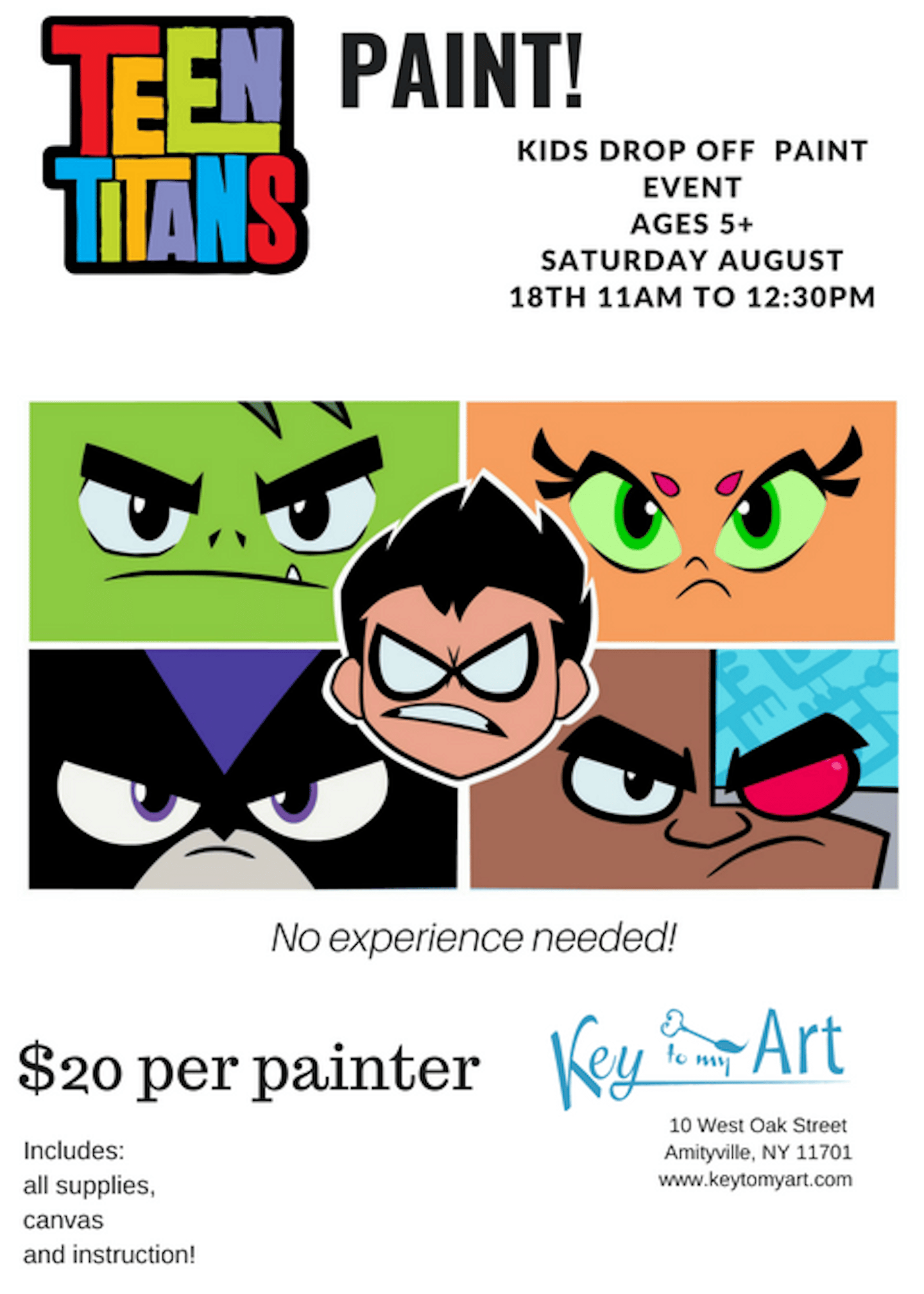 Teen Titans Paint! - Your Local Kids